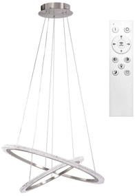 Toolight Toolight, LED závěsné osvětlení 60cm, 38W, 3500lm + dálkové ovládání, LHJ045-CP2, broušená ocel, OSW-50050