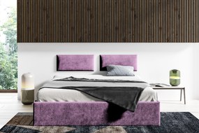 Eka Čalouněná postel Lucy - 180x200 cm Barva látky Trinity: Fialová (Trinity 2311), Úložný prostor: Bez úložného prostoru