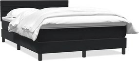 Box spring postel s matrací černá 160x210 cm samet 3316313
