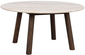 OnaDnes -20% Béžový kamenný konferenční stolek ROWICO TARANSAY 90 cm