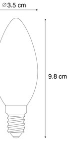 Sada 5 chytrých LED žárovek E14 C35 čirá 4,2W 470 lm 2700-6500K