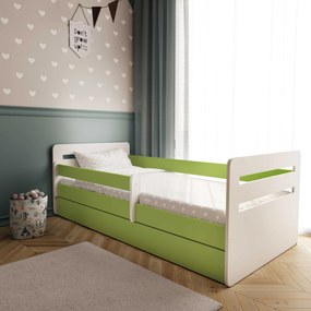 Dětská postel s úložným prostorem Tomáš 180x80 cm, zelená