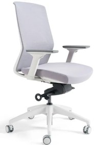 Kancelářská ergonomická židle BESTUHL J17 WHITE — více barev Červená
