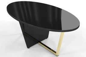 Konferenční stolek skleněný ROGER, černý