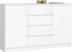 Komoda K160 2D4SZ bílá
