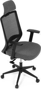 Ergonomická kancelářská židle AURELIE - černá síťovina