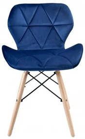 ViaDomo Via Domo - Židle Americano - modrá - 72x45x38 cm