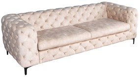 Designová sedačka Rococo 235 cm šampaňský samet