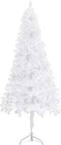 Rohový umělý vánoční stromek bílý 240 cm PVC 329171