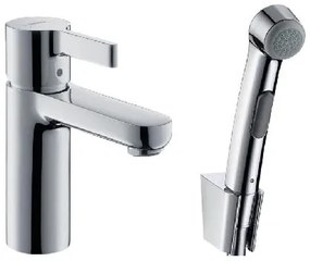 Hansgrohe Metris S - Umyvadlová baterie s ruční sprchou Bidette, chrom 31160000