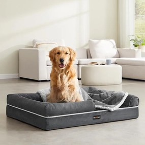 Pelíšek pro psy Dustin 106 cm XL šedý