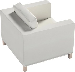 Potah na křesko IKEA Karlanda, krátký barva šedá látka lesklé, pletený vzor, sametová
