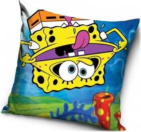 Polštář Spongebob vzhůru nohama - 40 x 40 cm