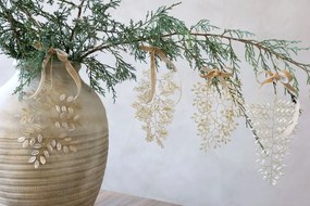 Luxusní dekorační ozdoba s perličkami Glaze Forest - 10*13 cm
