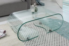 Skleněný konferenční stolek Phantom 90 cm