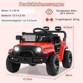 Costway 12 Elektrické dětské auto V Dětské Elektroato s dálkovým ovládáním