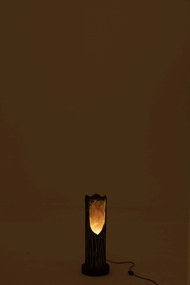 Stojací dřevěná lampa Paulownia Black 1 - Ø 20*51 cm