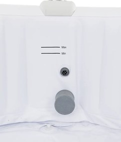 Nafukovací vířivka, šedá/bílá, 4-6 os, 1000 l, KAMINO NEW TYP 2