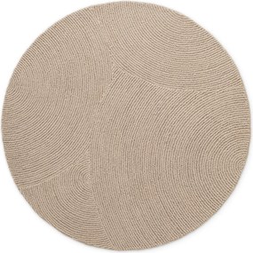 Hanse Home, Kusový koberec Calmio 106221 Beige kruh, 200x200 (průměr) kruh, béžová, ložnice