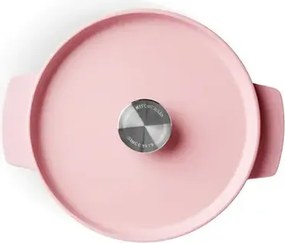 KitchenAid Litinový kastrol s poklicí růžová 22 cm / 3,3 l / litina /