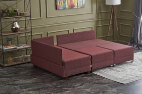 Hanah Home Rohová pohovka FLY vínová levá 280 cm 825BLC1008