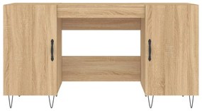Psací stůl dub sonoma 140 x 50 x 75 cm kompozitní dřevo - Default Title