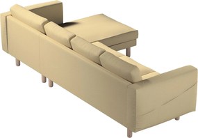 Potah na pohovku IKEA Norsborg 4-místná se šezlongem barva zelená látka pletený vzor
