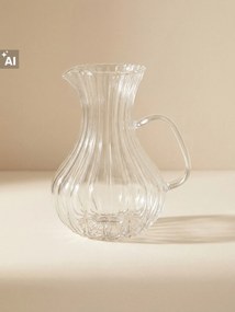 Sinsay - Rýhovaný džbán s uchem - clear