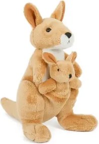 TEDDIES Plyšový klokan s mládětem 16 cm / od 0 měsíců