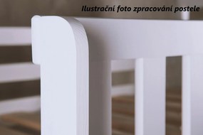 Dětská postel z masivu borovice PINOCCHIO se šuplíky - 200x90 cm - BÍLÁ