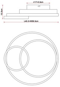 Globo 67237-36 - LED Stropní svítidlo KAMILLA LED/36W/230V