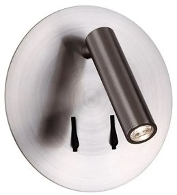 LED nástěnné svítidlo Faro nikl