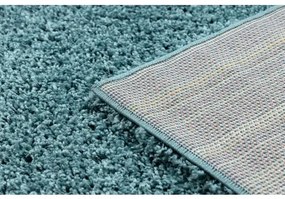 Dywany Luszczow Kusový koberec, běhoun SOFFI shaggy 5 cm modrý Rozměr koberce: 70 x 200 cm