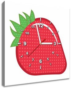 Gario Obraz s hodinami Jahoda Rozměry: 30 x 30 cm