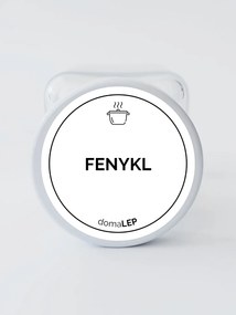 Samolepka na kořenky FENYKL bílá 5 cm tučné písmo