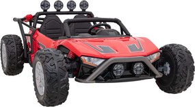 Ramiz Elektrická bugina Racing 5 pro děti červená + motory 2x200W + dálkové ovládání + LED audio + pomalý start