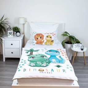 Jerry Fabrics Povlečení do postýlky Dino 02 baby 100x135, 40x60 cm