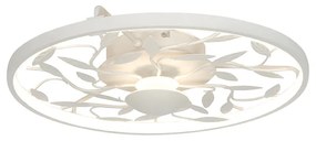 Stropní lampa ve stylu Art Deco bílá, 3stupňové stmívatelné - Bota