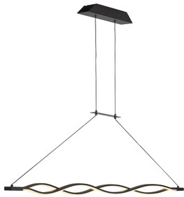 Mantra Sáhara Forja, závěsné LED svítidlo, 36W 2800K stmívatelné, hnědá, šířka 114cm
