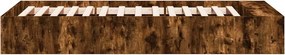 Rám postele kouřový dub 90 x 190 cm kompozitní dřevo 3280619