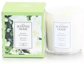 Vonná svíčka ve skle THE SCENTED HOME - JASMINE & TUBEROSE (jasmín a noční hyacint), 42 hodin