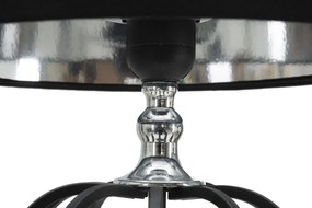 Stolní lampa Darky Silver 44,5 cm černo-stříbrná