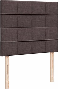 Box spring postel s matrací tmavě hnědá 120x190 cm textil 3292730