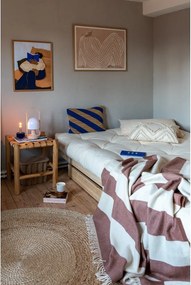 Dvoulůžková postel z borovicového dřeva s úložným prostorem s roštem v přírodní barvě 160x200 cm Kanso – Karup Design