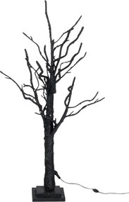 Dekorace černý svítící stromek Tree Bare Led glitt - 53*48*92 cm