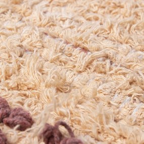 Broskvový ručně tkaný bavlněný koberec / běhoun Woven - 70*200cm