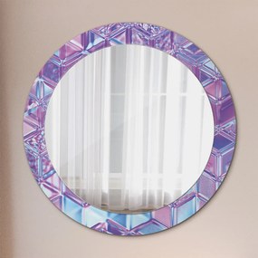 Kulaté zrcadlo s dekorem Abstraktní surrealizace fi 70 cm
