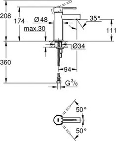Grohe Essence - Páková umyvadlová baterie S chrom