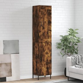 vidaXL Skříň highboard 34,5 x 34 x 180 cm kompozitní dřevo [3200139] Barva: kouřový dub