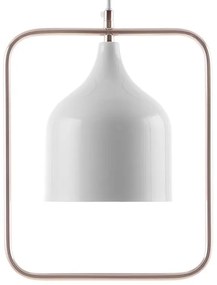 Bílá stropní lampa MAVONE Beliani